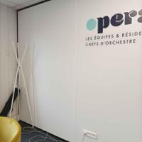 Cloison amovible en PVC - matériaux de récupération